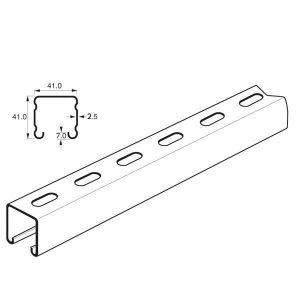 41x41 Slotted Channel - Network Cable and Pipe