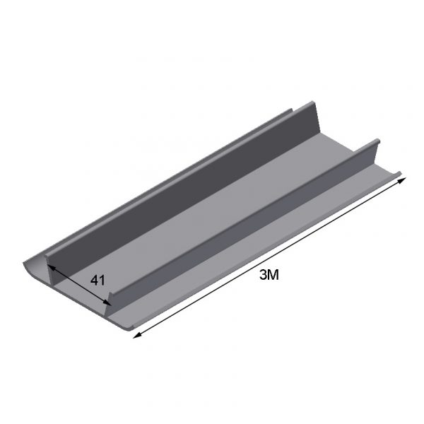 White Enclosure Strip - Network Cable and Pipe