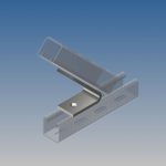 P1186 45 Degree Unistrut Acute Angle Bracket - Network Cable and Pipe