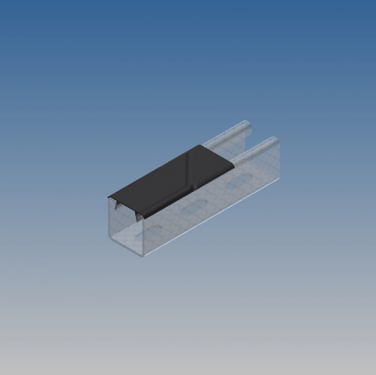Black Enclosure Strip - Network Cable and Pipe