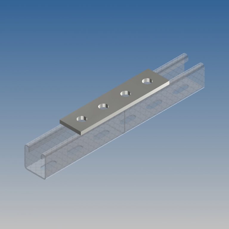 P1067 4 Hole Flat Plate - Network Cable and Pipe