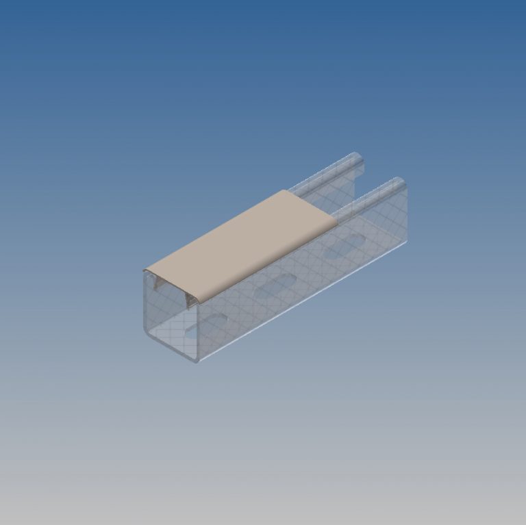 White Enclosure Strip - Network Cable and Pipe